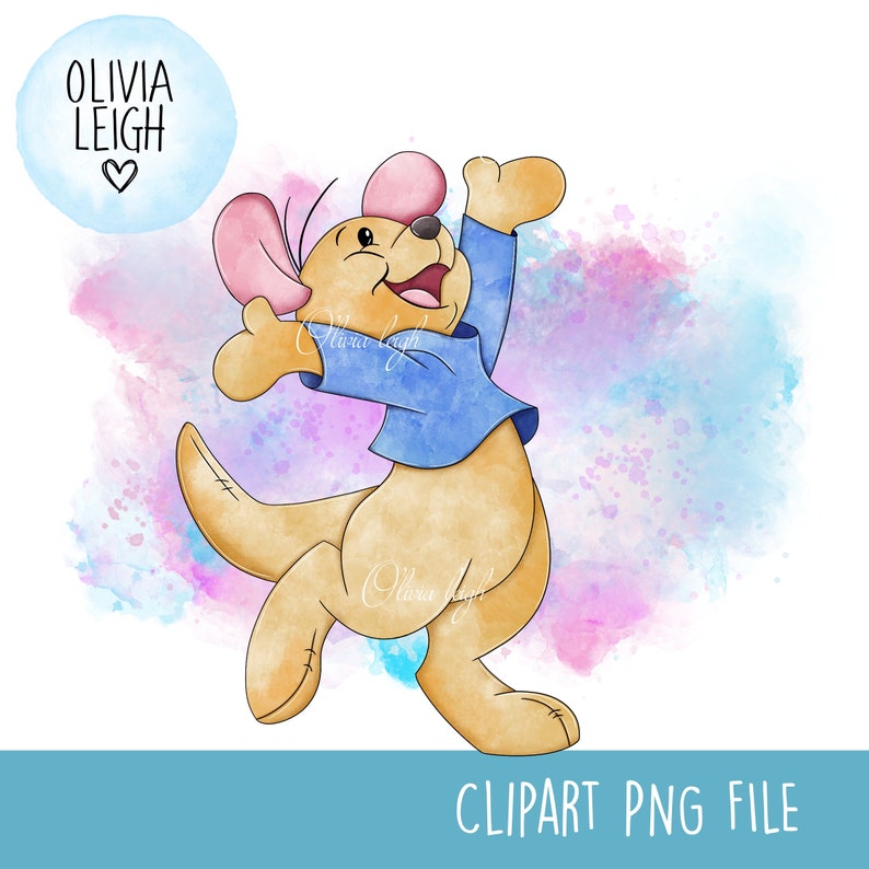 Winnie the Pooh Roo Cute Clipart PNG Files DIGITAL DOWNLOAD - Etsy