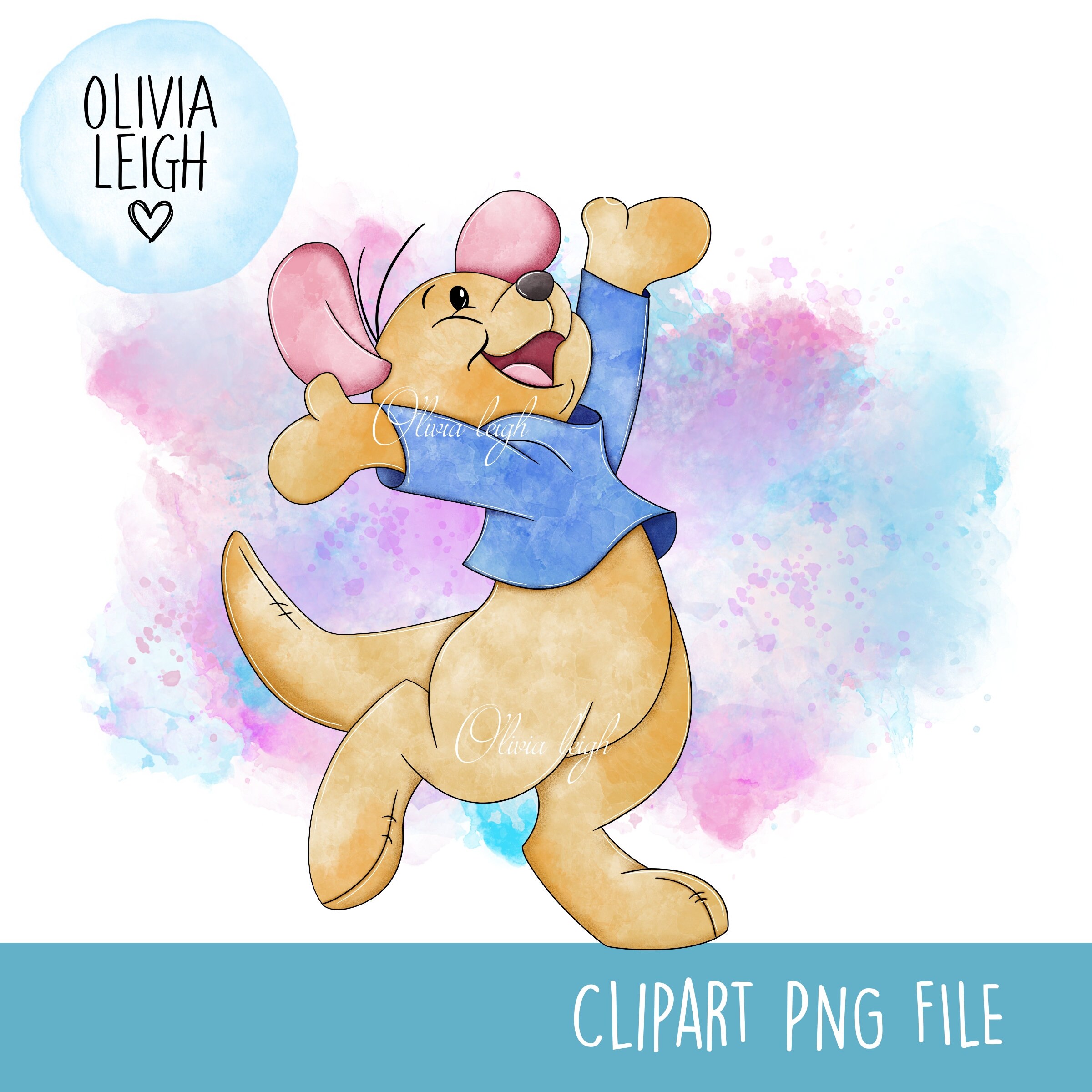 Winnie the Pooh Roo Cute Clipart PNG Files DIGITAL DOWNLOAD - Etsy Israel