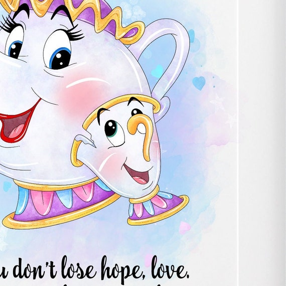 Beauty And The Beast Chip Quotes Cogsworth Quote Etsy