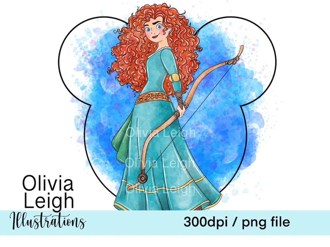 Brave Princess Cute Clipart Sublimation PNG Files DIGITAL DOWNLOAD ...
