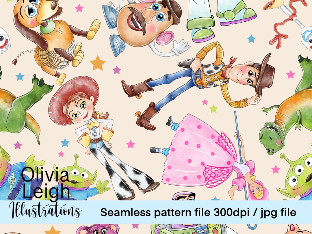 Toy Story Seamless Repeat Pattern. Digital Paper. DIGITAL - Etsy