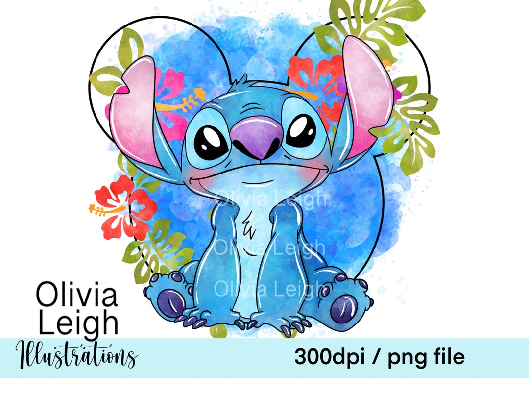 Stitch Cute Clipart Sublimation PNG Files DIGITAL DOWNLOAD Printable - Etsy
