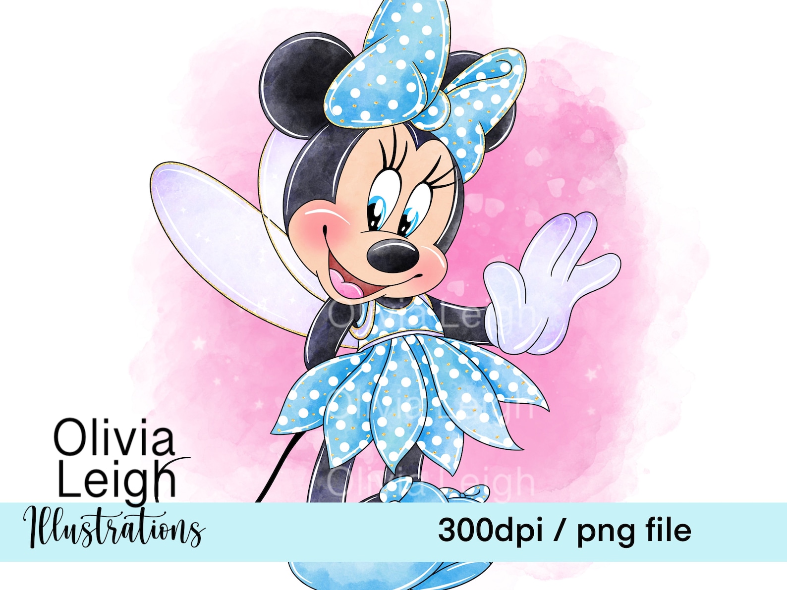 Minnie Mouse Cute Fairies Clipart PNG Files DIGITAL DOWNLOAD - Etsy