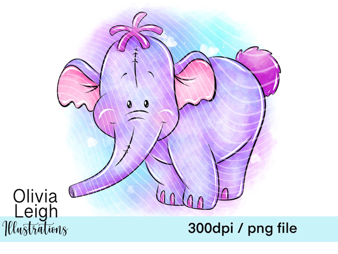 Cute Winnie the Pooh, Heffalump Elephant Clipart Sublimation PNG Files ...