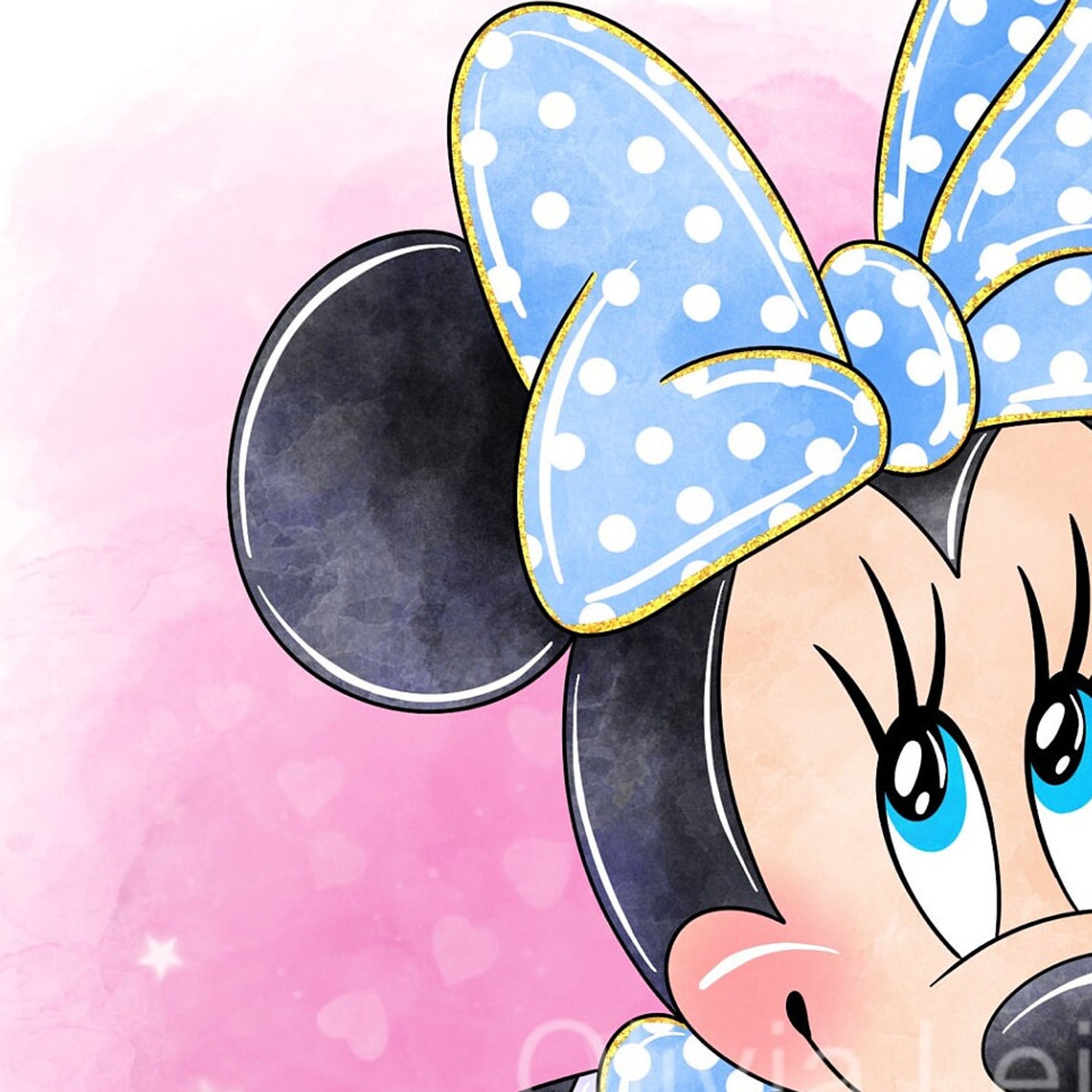 Minnie Mouse Cute Clipart PNG Files DIGITAL DOWNLOAD - Etsy