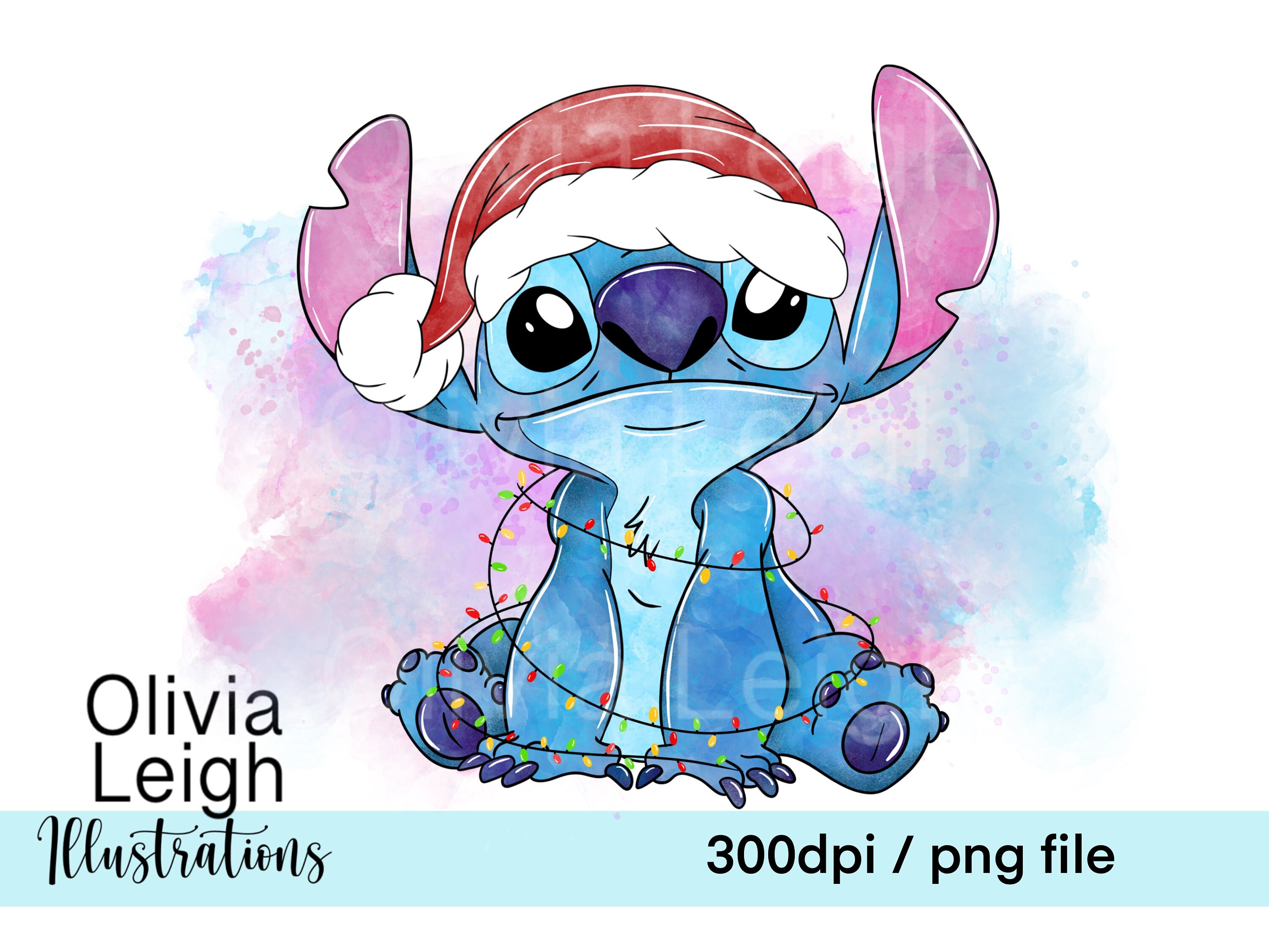 Cute Stitch Christmas Clipart PNG Files DIGITAL DOWNLOAD - Etsy UK