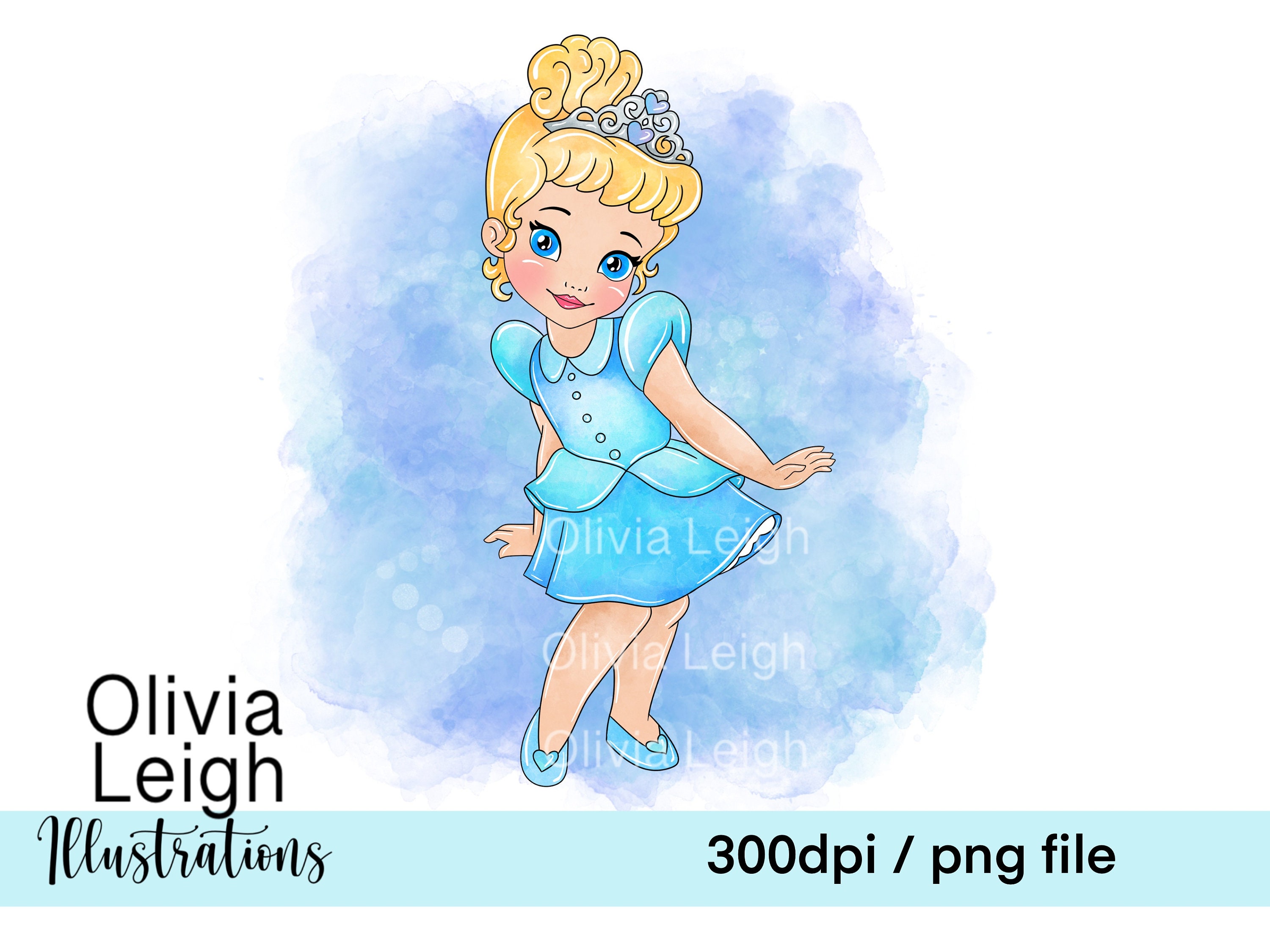 Set of Baby Toddler Princesses Cinderella, Ariel, Tiana, Jasmine, Brave ...