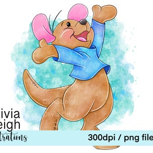 Winnie the Pooh Roo Cute Clipart PNG Files DIGITAL DOWNLOAD Sublimation ...