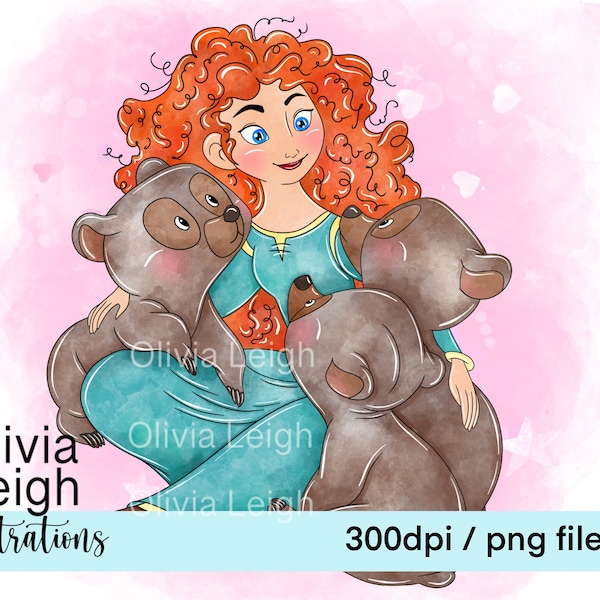 Merida Clipart - Etsy