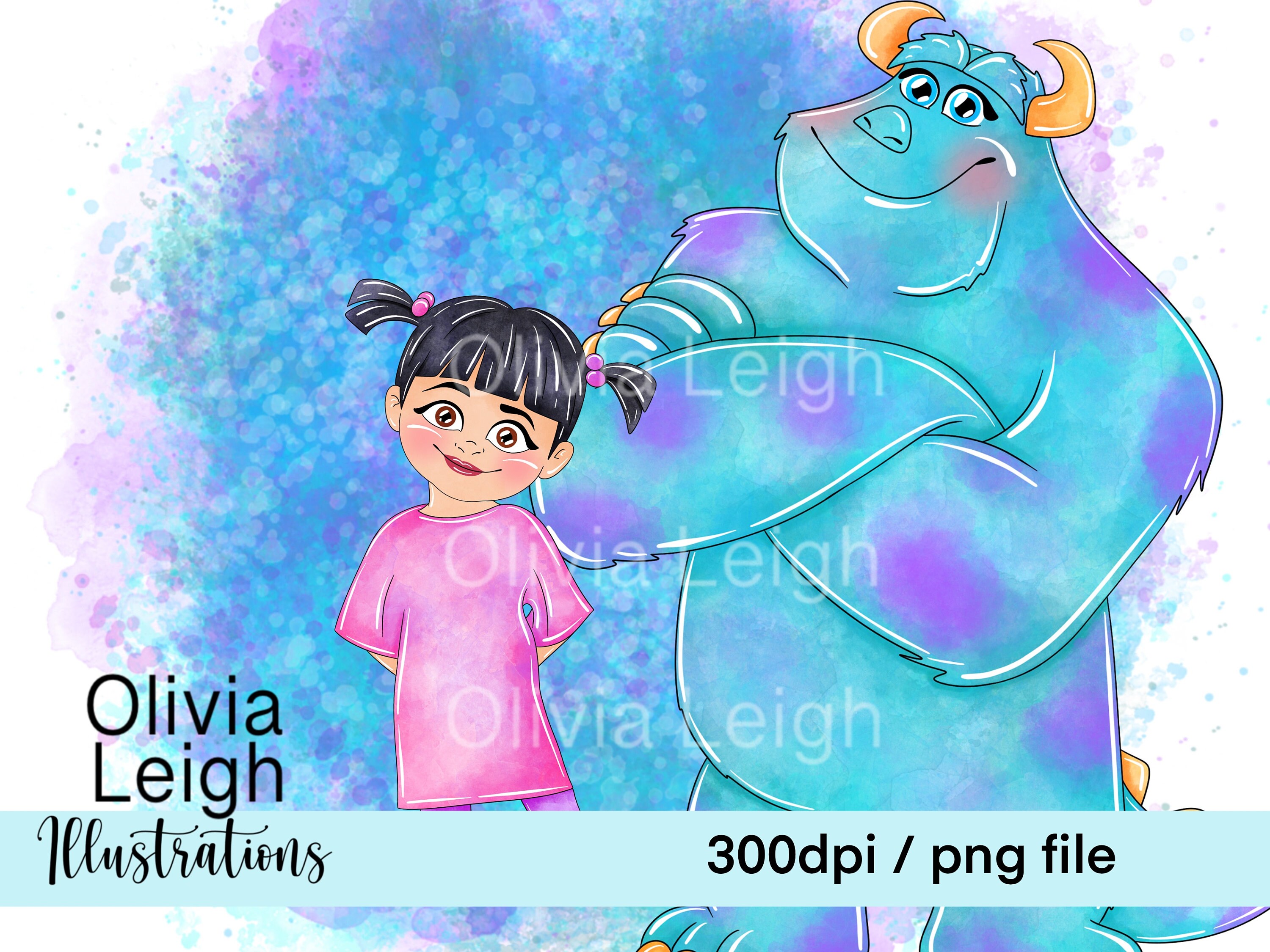 Set of Monsters Inc Clipart PNG Files DIGITAL DOWNLOAD - Etsy Canada