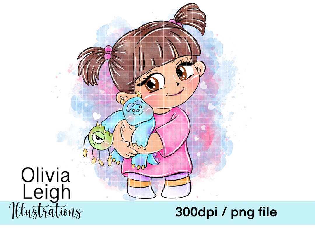 Monsters Inc. Lindo Boo Clipart Sublimación Archivos PNG DESCARGA ...