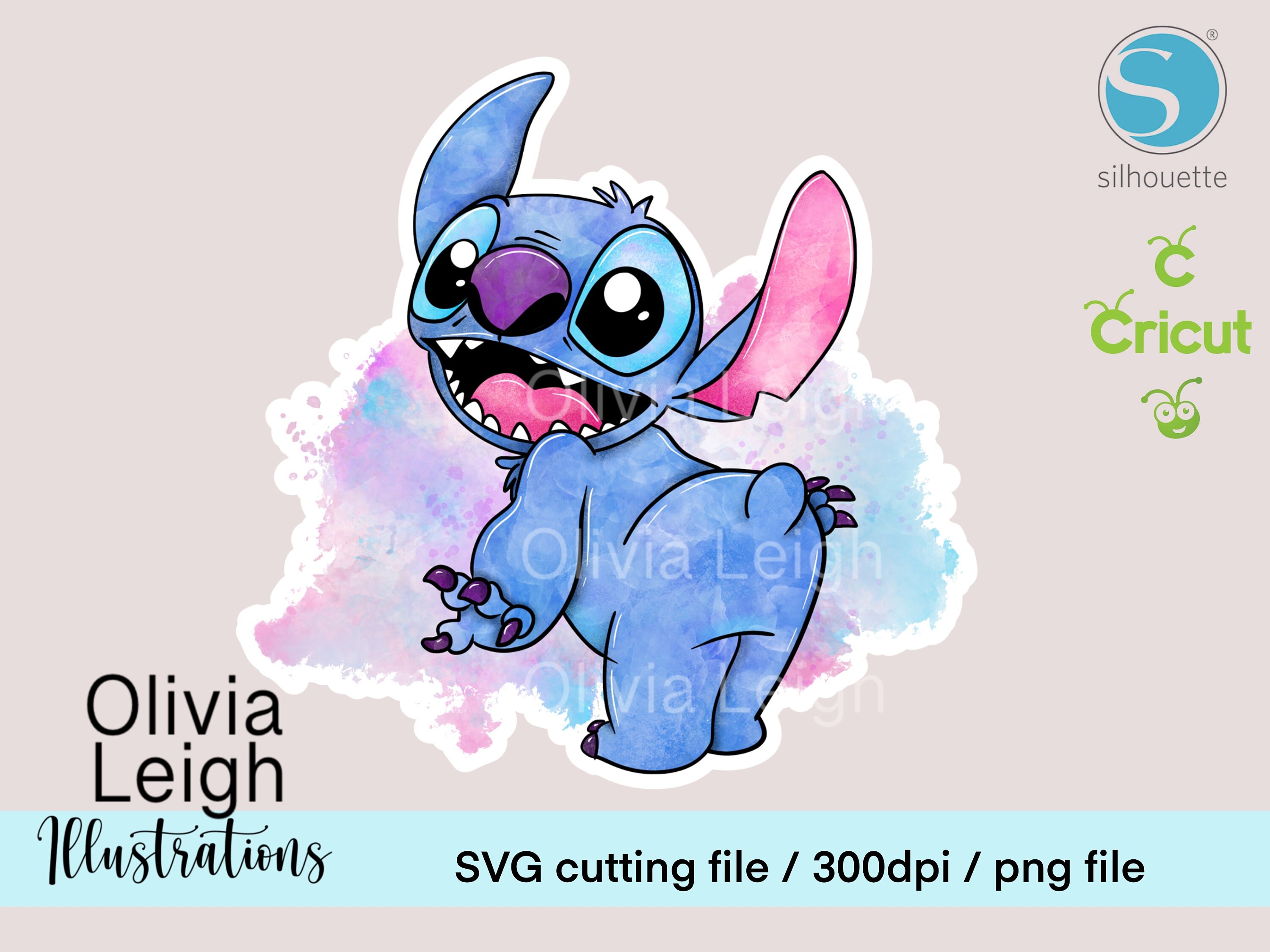Cute Stitch Svg Cutting File Clipart PNG File DIGITAL - Etsy