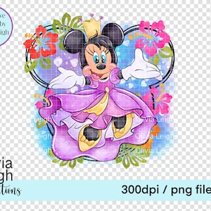 Mickey, Minnie, the Three Musketeers, Princess Floral Cute Clipart ...