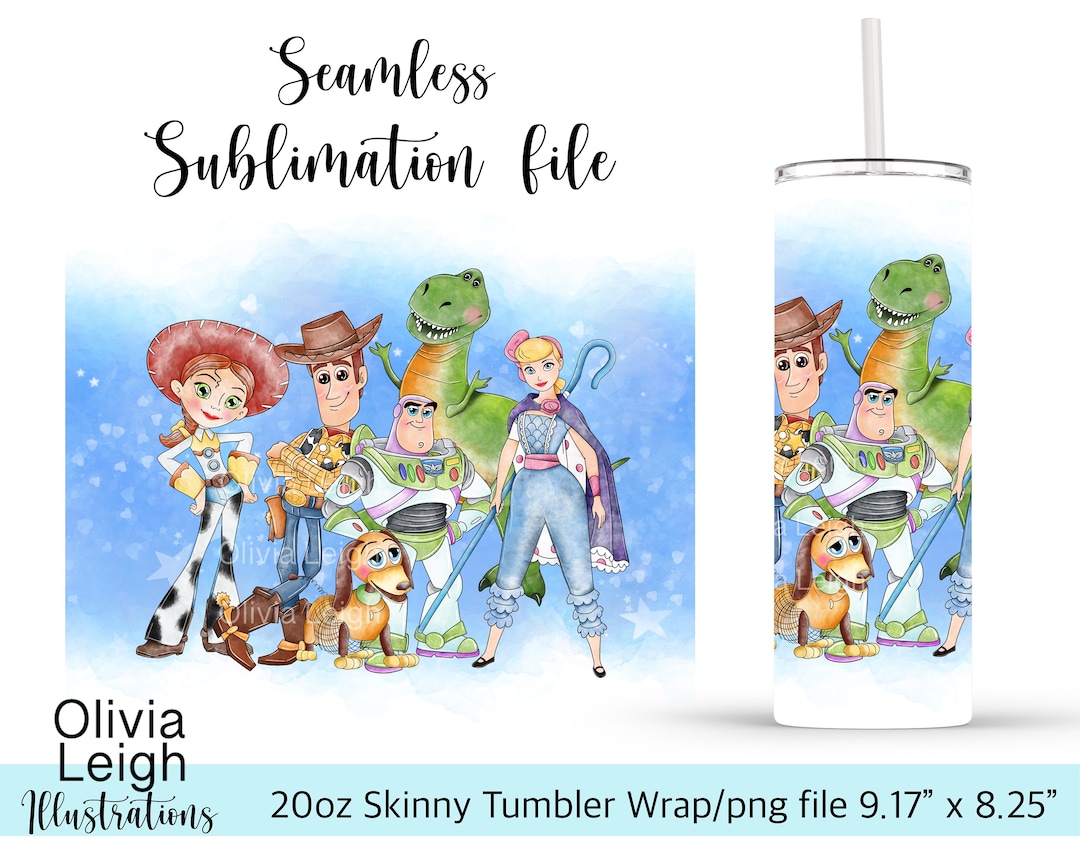 Toy Story Sublimation Design Wrap PNG File DIGITAL DOWNLOAD 20oz Skinny ...