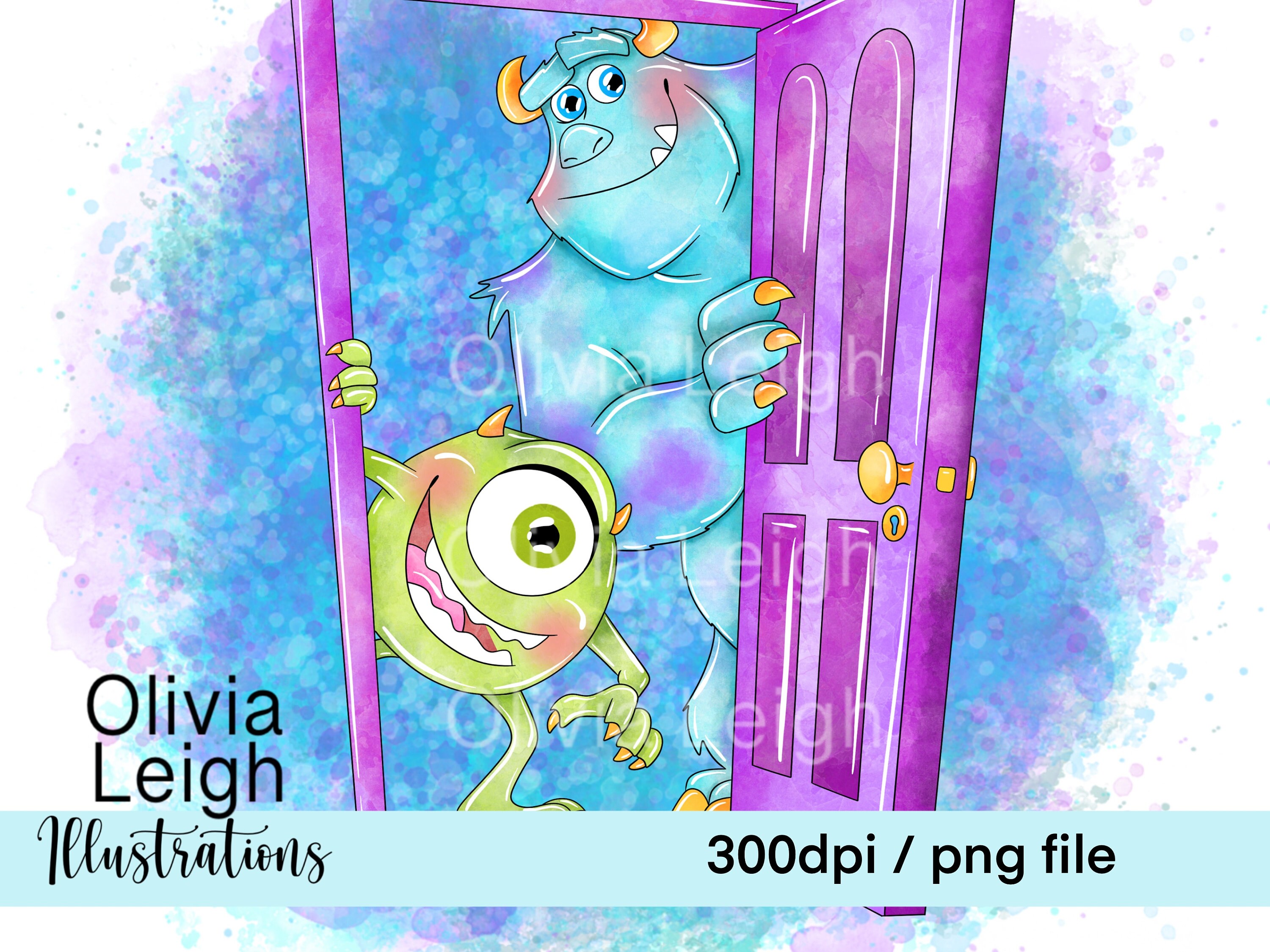 Set of Monsters Inc Clipart PNG Files DIGITAL DOWNLOAD - Etsy Canada