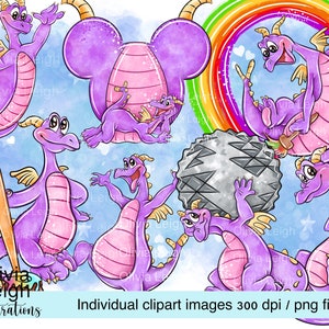 Figment Cute Clipart Set PNG Files DIGITAL DOWNLOAD Printable - Etsy