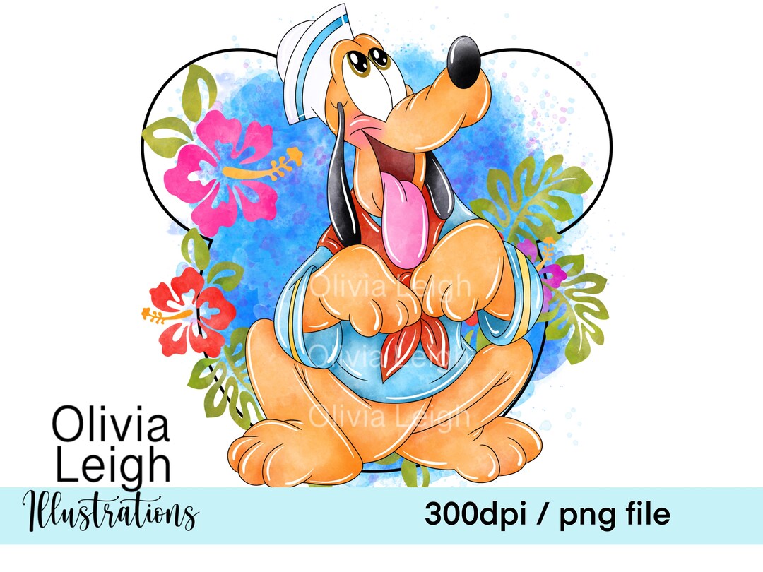Pluto Cruise Cute Clipart Sublimation PNG Files DIGITAL DOWNLOAD ...