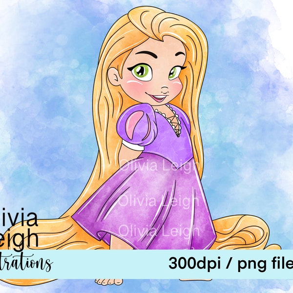 Rapunzel Baby Png - Etsy