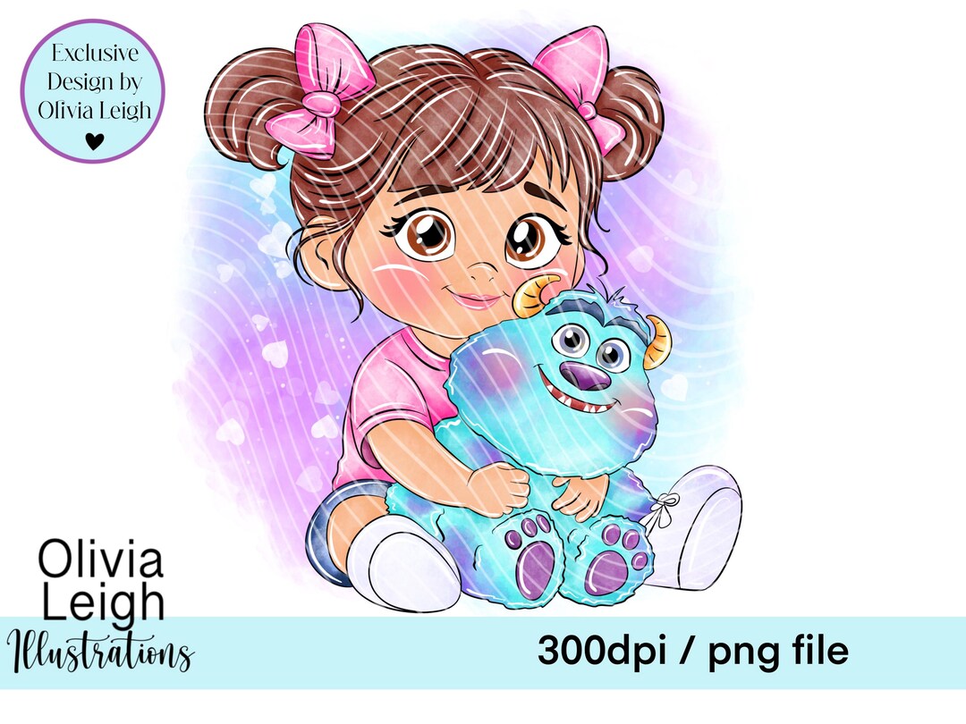 Monsters Inc. Lindo Boo Clipart Sublimación Archivos PNG DESCARGA ...