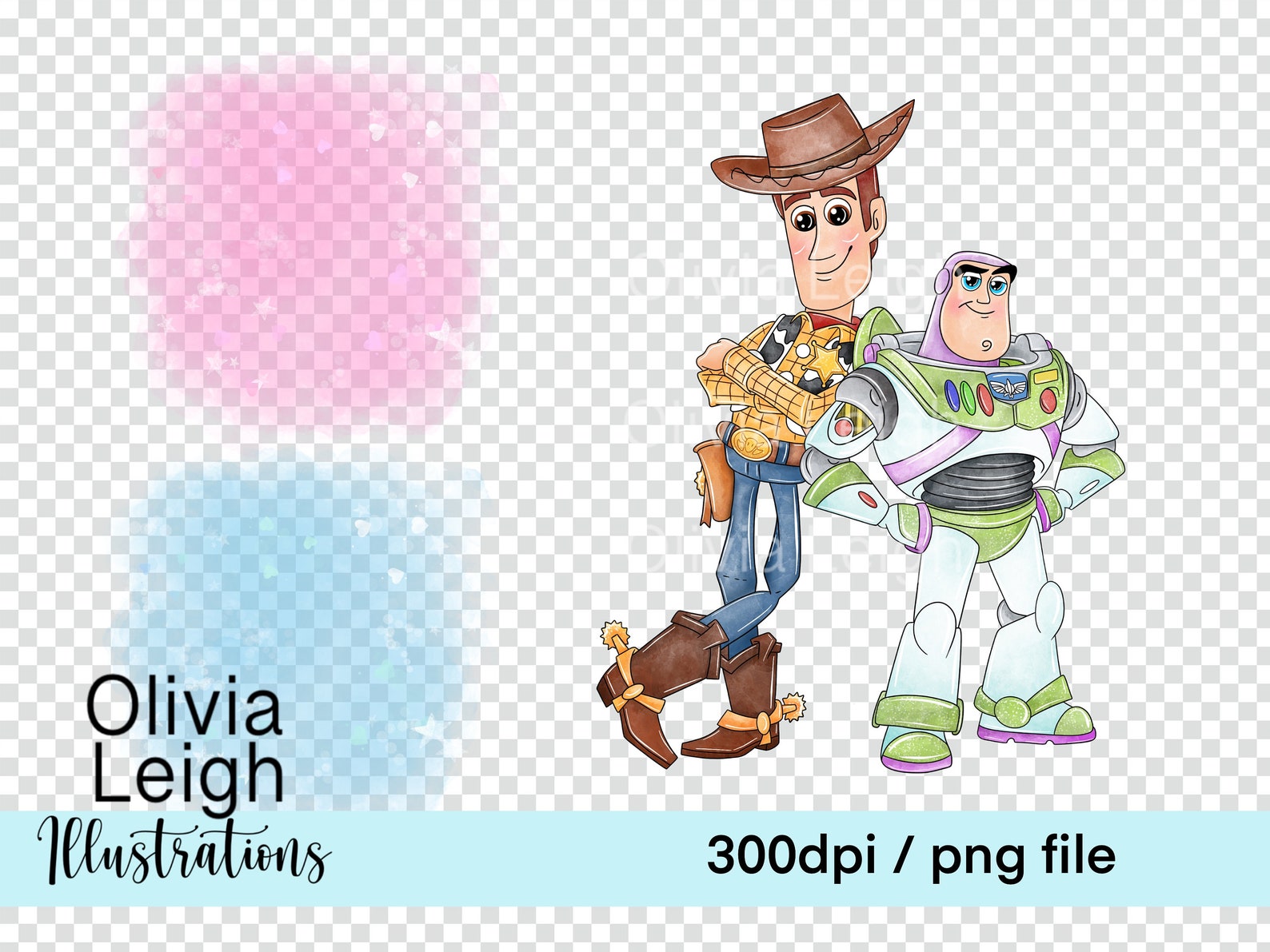 Toy Story Cute Clipart Set PNG Files DIGITAL DOWNLOAD Printable - Etsy