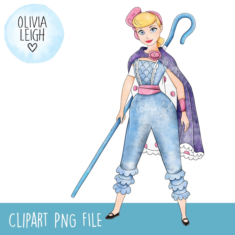 Toy Story Little Bo-peep Cute Clipart PNG Files DIGITAL - Etsy Canada