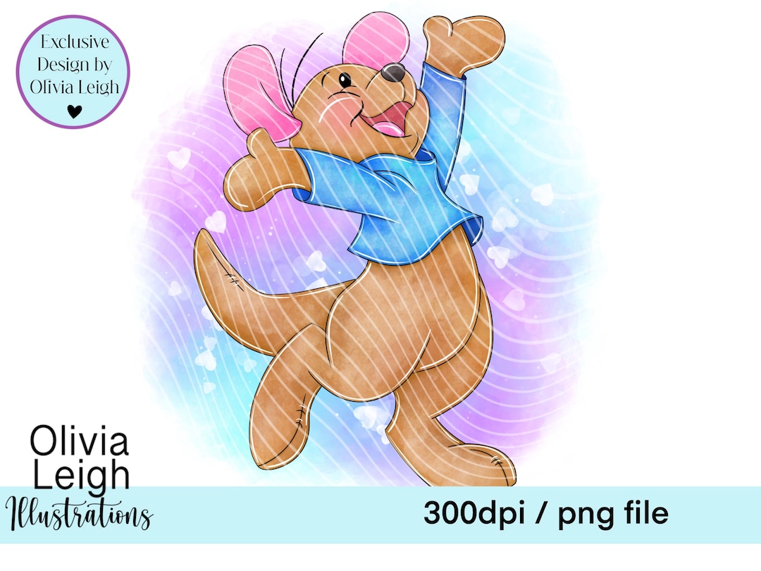 Winnie the Pooh, Roo Cute Clipart PNG Files DIGITAL DOWNLOAD Printable ...