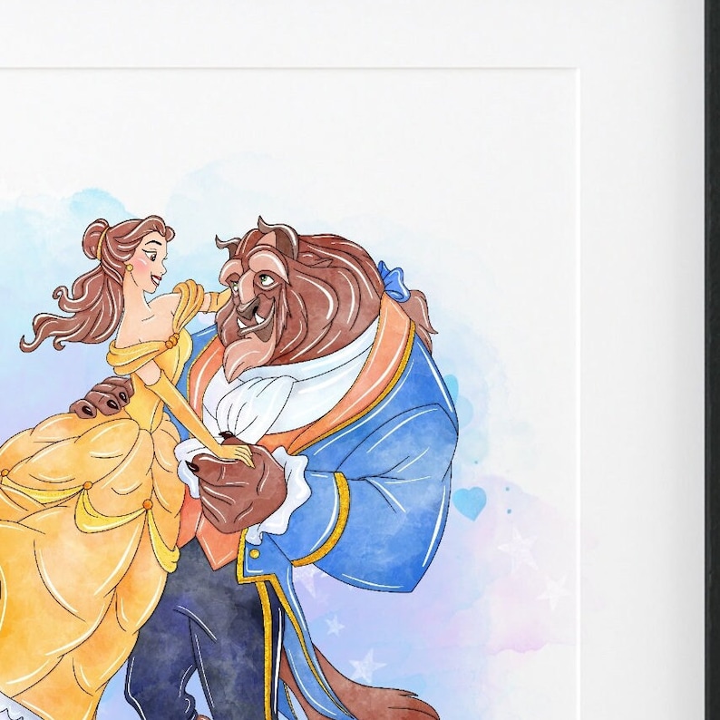 Beauty and the Beast Word Art Quote Print-wall Art-gift - Etsy