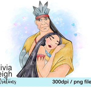 Set of Pocahontas Clipart PNG Files DIGITAL DOWNLOAD Printable - Etsy