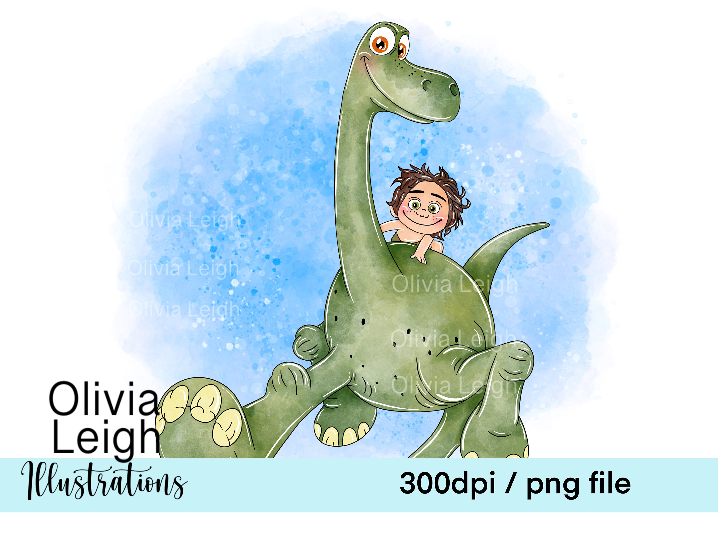 Set of Cute Dinosaur Clipart PNG Files Includes Free Bookmarks - Etsy