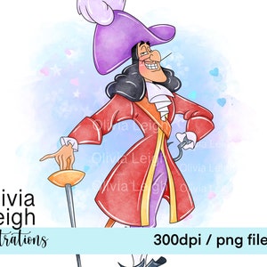 Set of Peter Pan Cute Watercolour Nursery Children's Clipart PNG Files ...