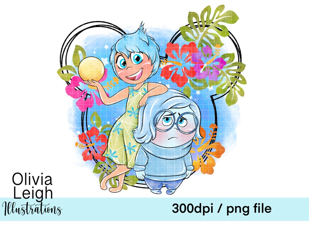 Inside Out Cute Clipart PNG Files Hand Drawn DIGITAL DOWNLOAD Printable ...