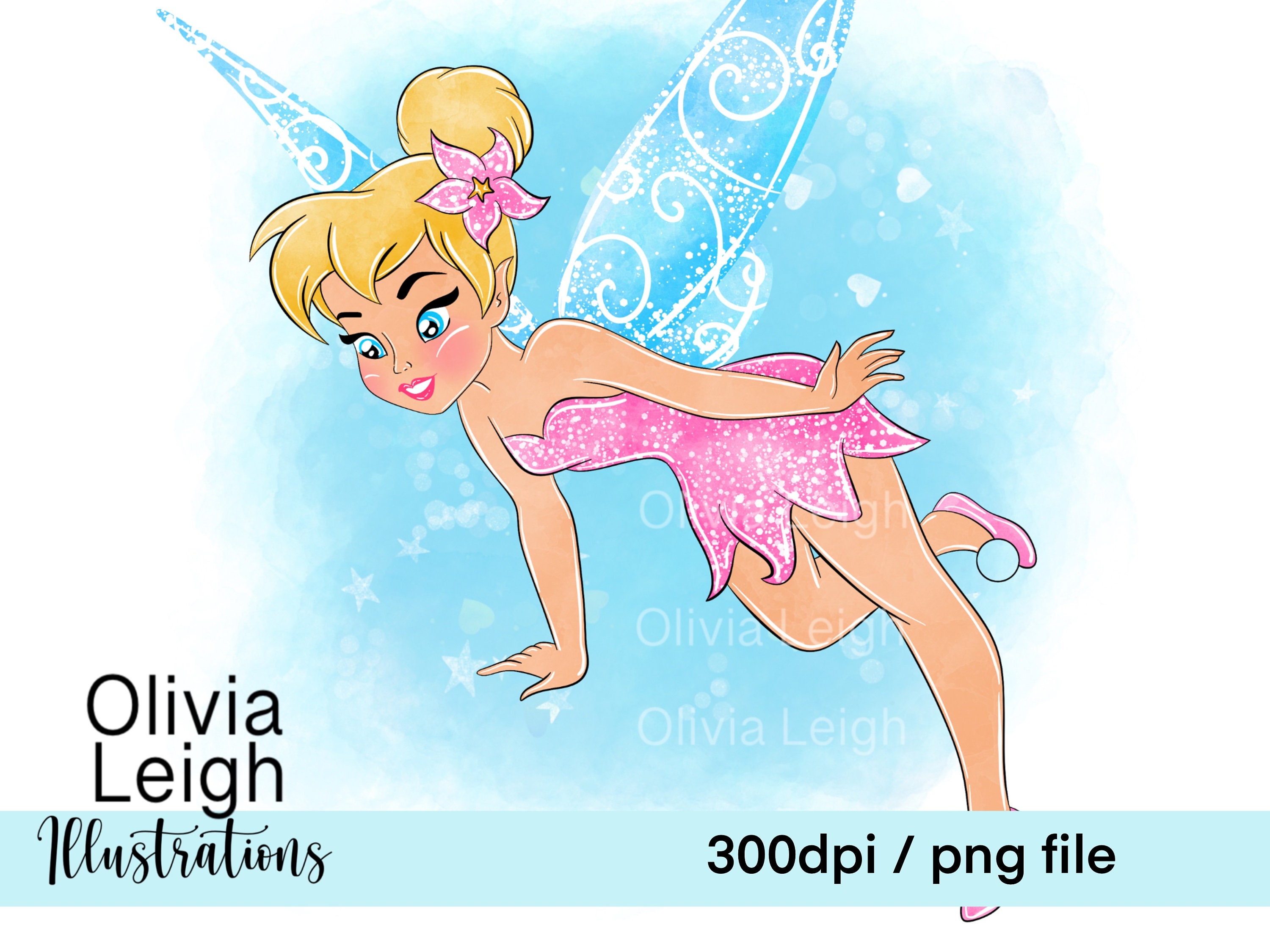 Tinkerbell Face Template