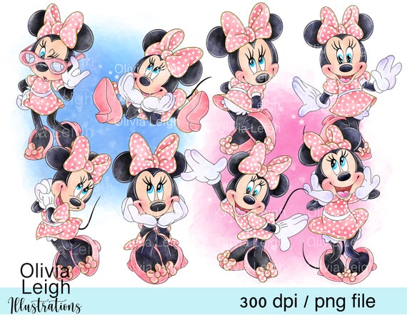 Minnie Mouse Rose Png Minnie Mouse With Flower Svg, Minnie Svg,