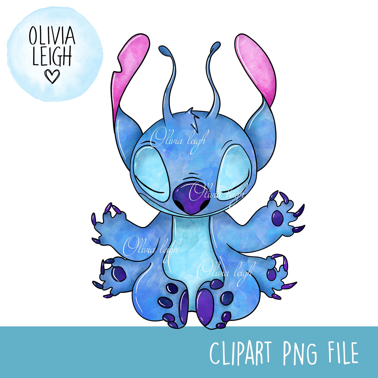Stitch Cute Clipart PNG Files DIGITAL DOWNLOAD Commercial Use - Etsy