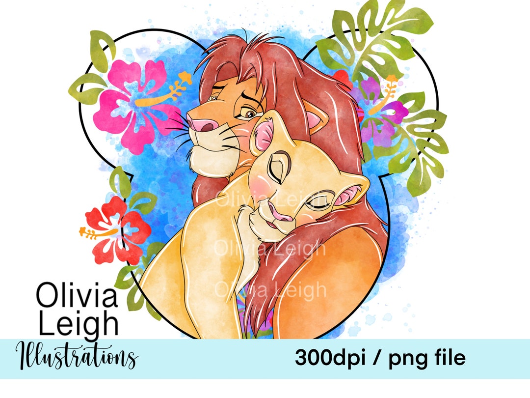 Lion King Cute Clipart Sublimation PNG Files DIGITAL DOWNLOAD Printable ...