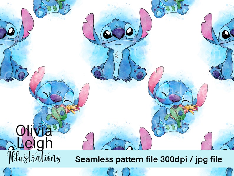 Cute Stitch Seamless Pattern. Digital Paper. DIGITAL DOWNLOAD - Etsy