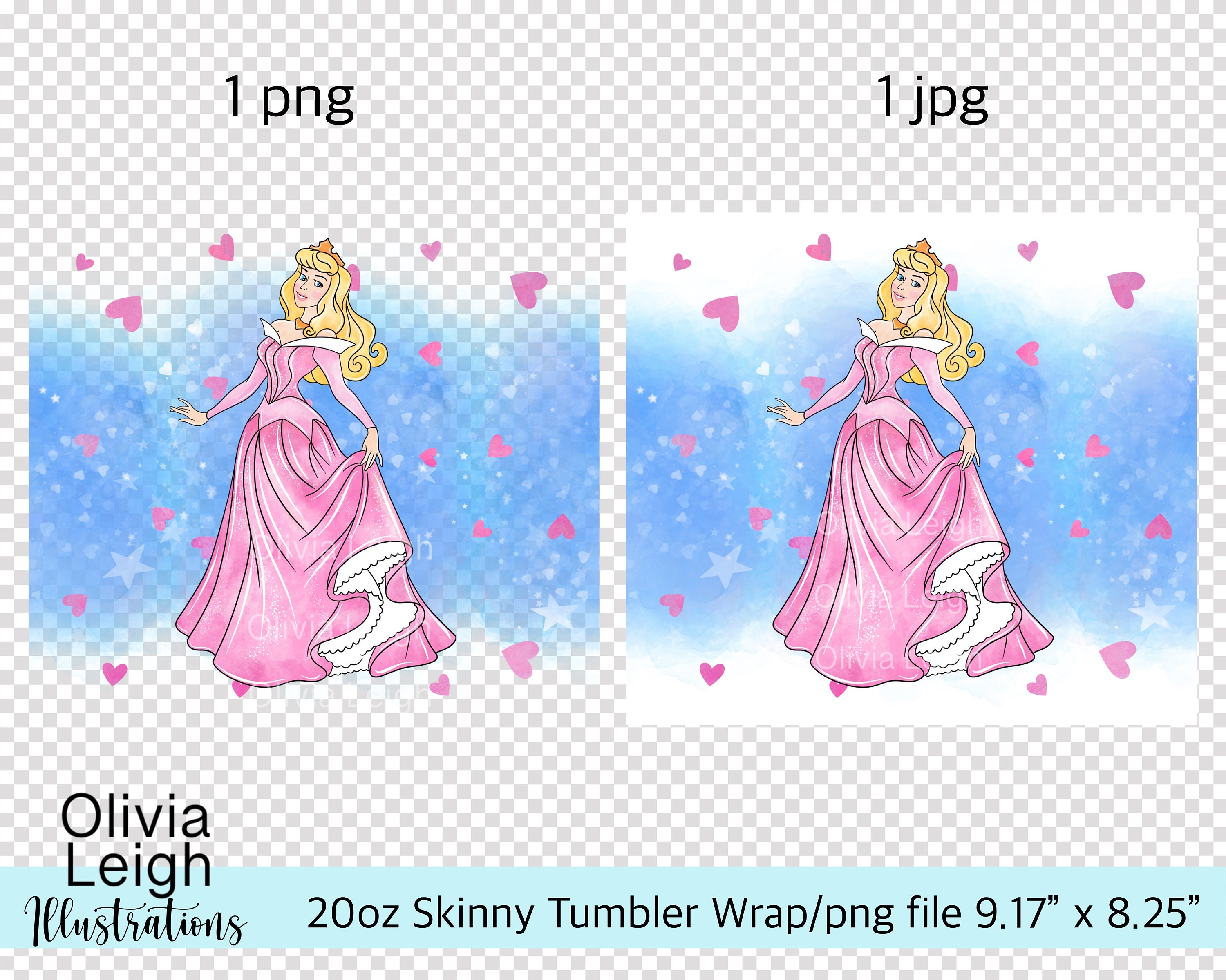 Princess Sleeping Beauty Sublimation Design Wrap PNG File DIGITAL ...