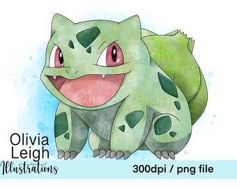 Bulbasaur Stencil - Etsy Australia