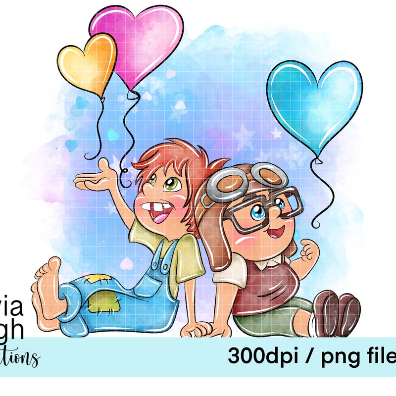 Pixar up Clipart - Etsy