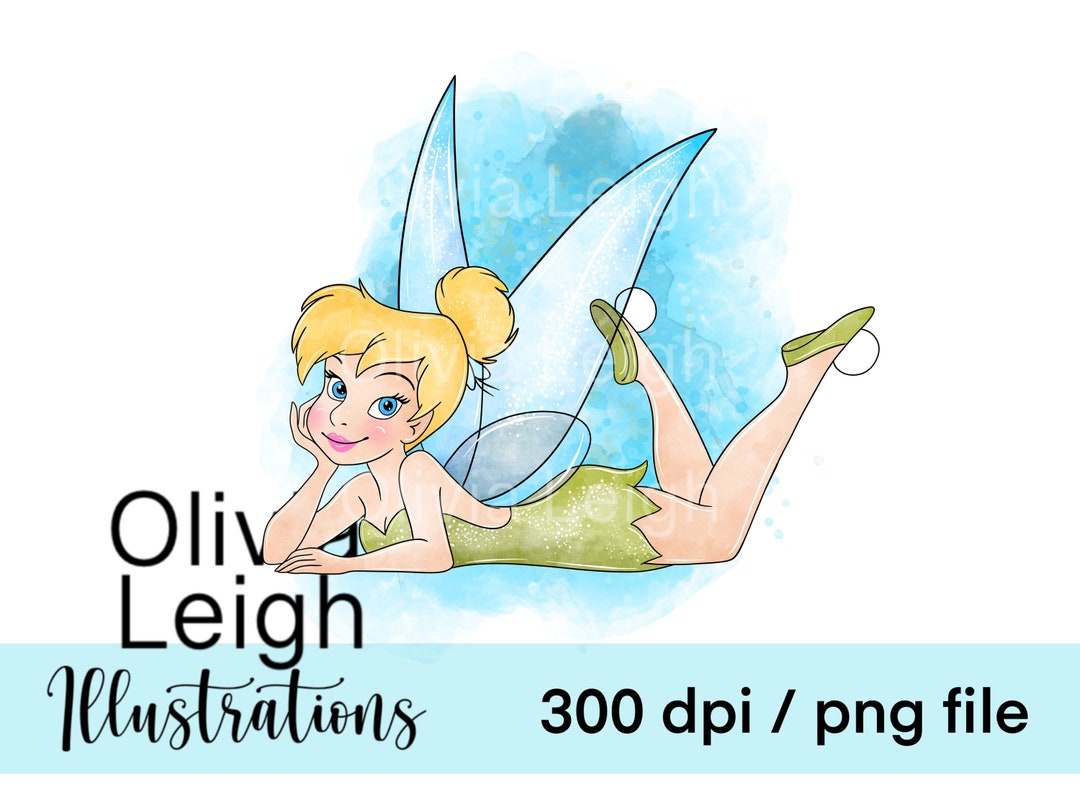 Tinkerbell Cute Clipart PNG Files DIGITAL DOWNLOAD Commercial Use ...