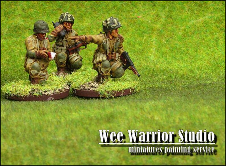 Painted! - US Para Forward Observer Team - 28mm - World War II Bolt ...