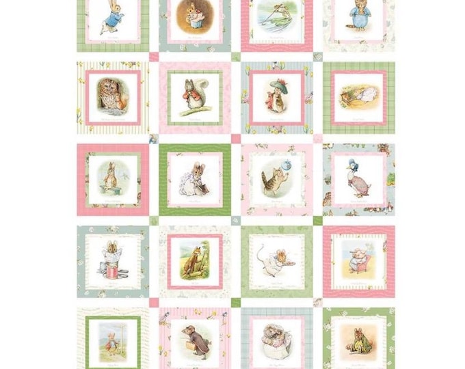 Peter Rabbit & Friends Fabric Panel - Etsy