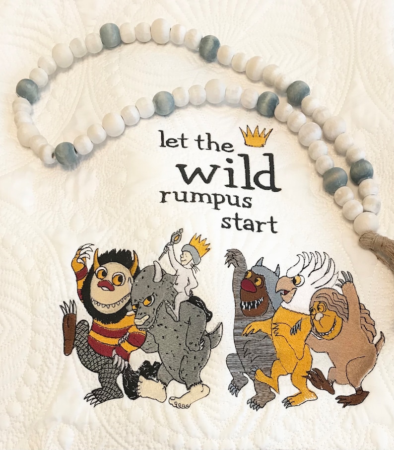 Where the Wild Things Are Quilt Embroidered Baby Shower Gift - Etsy