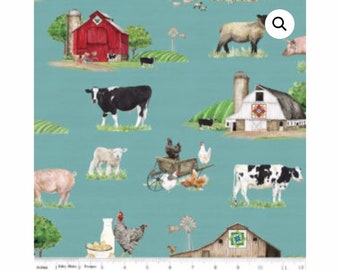 Riley Blake Designs Spring Barn Quilts Main Parchment - Etsy