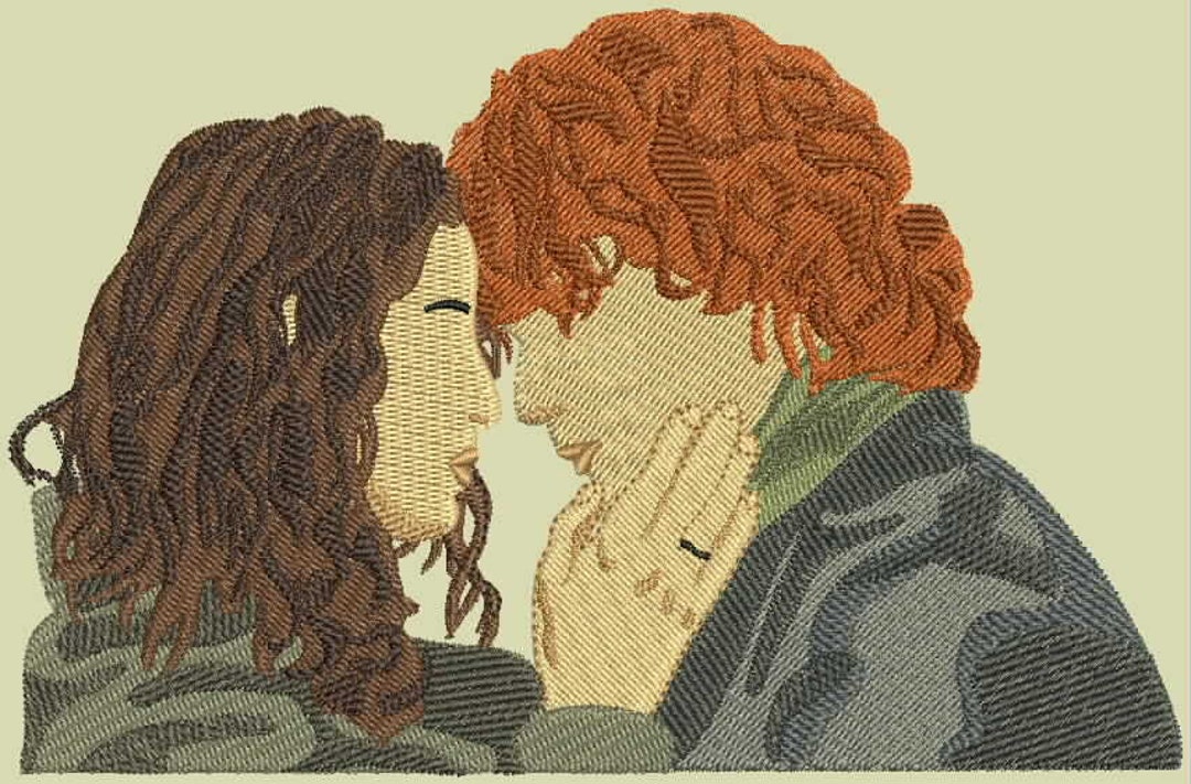 Outlander Couple Embroidery Design - Etsy