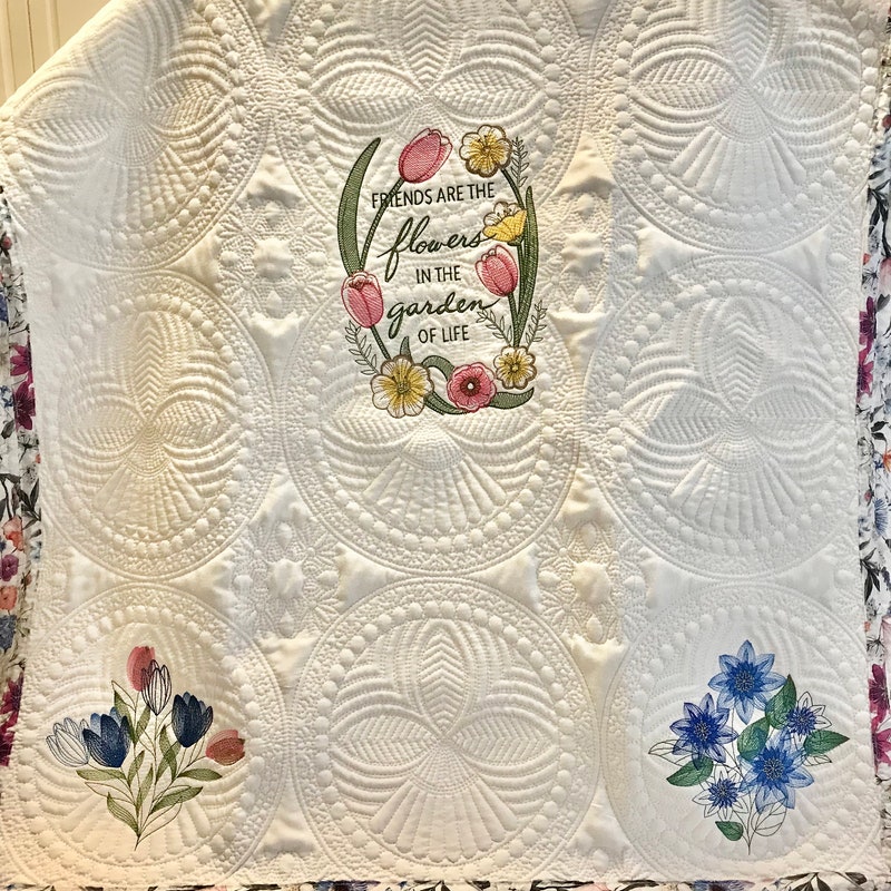 Embroidered Quilt - Etsy
