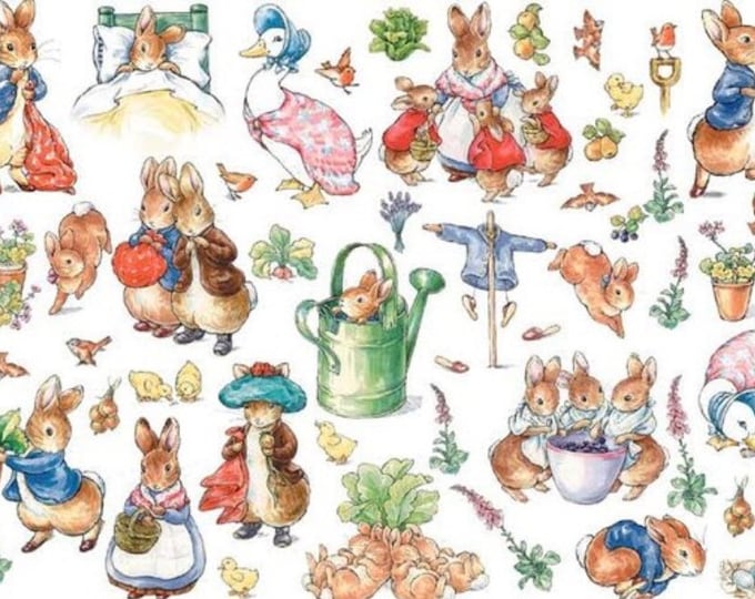Beatrix Potter Fabric Peter Rabbit - Etsy