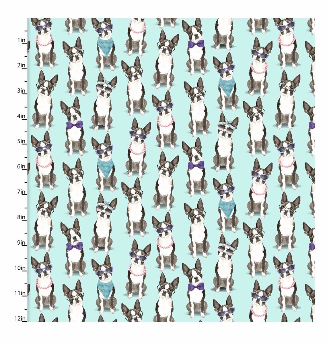 A Dogs Life Turquoise Fabric by the Yard Cotton - Etsy