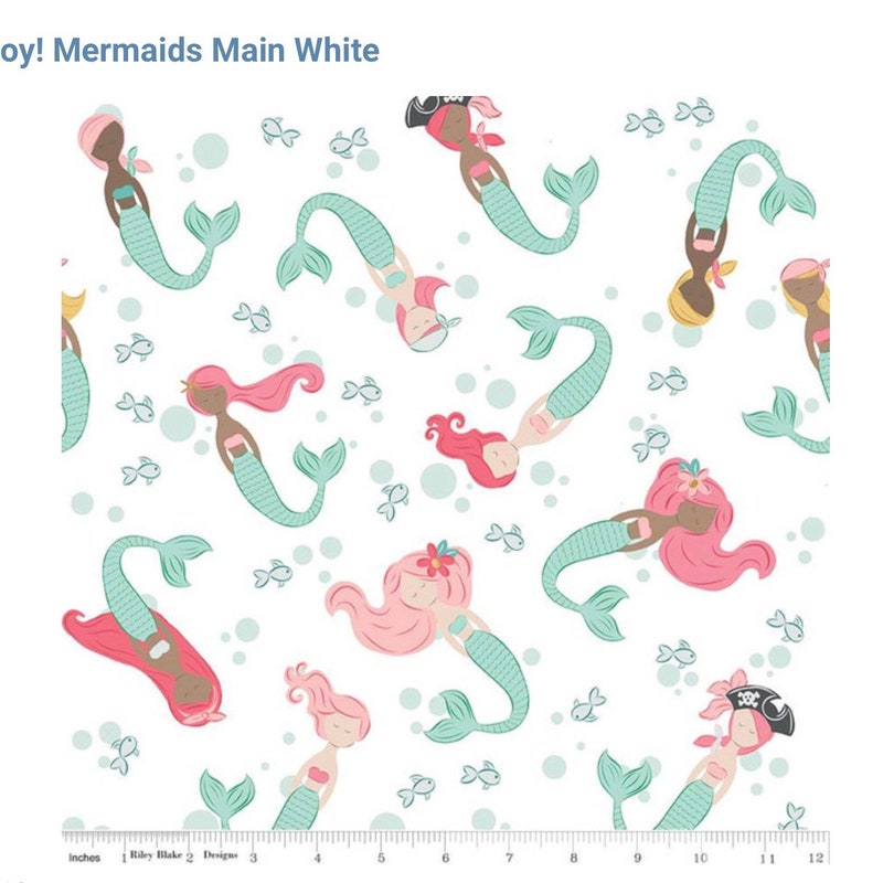 Riley Blake Mermaid - Etsy