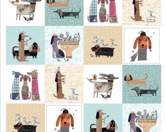 Craft Supplies & Tools Dog Collage from Print Concepts Fabric Life Is ...